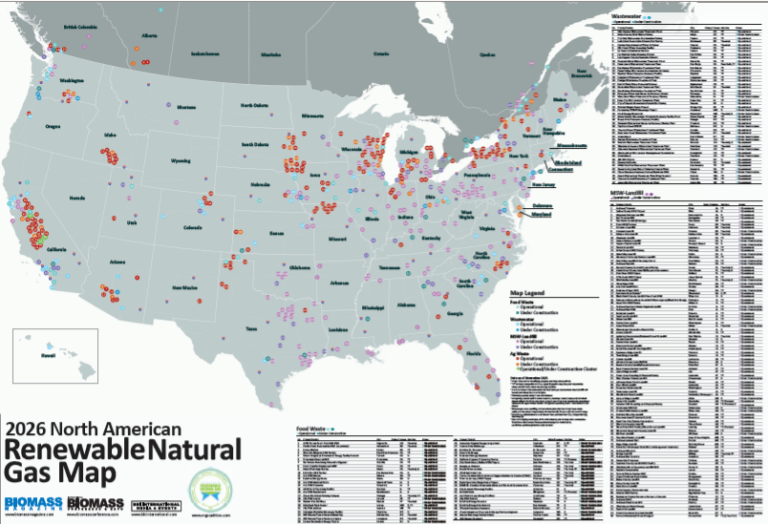 New Map Shows More Than 200 RNG Projects Across North America | BioCycle